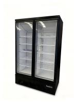 China Commercial Upright Fridge 2 Glass Door Reach In Refrigerator Commercial Beverage Cooler for sale