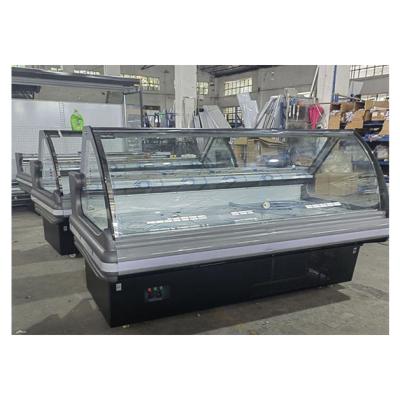 China Stainless Steel Structure Commercial Deli Display Freezer with Lift Up Glass and Dynamic Cooling System for sale