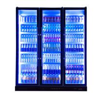 China Three Glass Doors That Can Control Multiple LED Lights For Beverage Refrigeration Display Refrigerators for sale