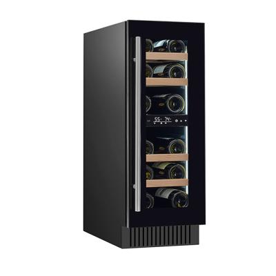 China Fashionable Black Latest ETL Certificate Red Wine Refrigerated Storage Display Dedicated Freezer for sale
