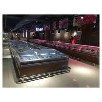 China Factory Direct Sales Supermarket Horizontal Frozen Food Storage Display Island Freezer for sale