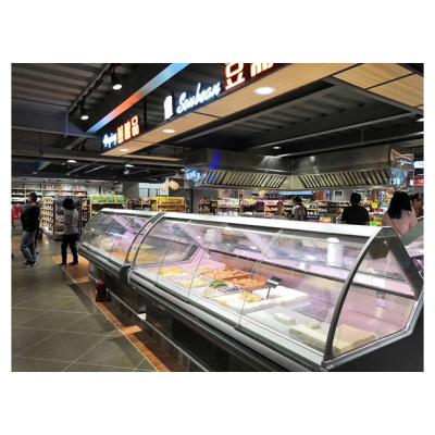 China Factory Customized High-Quality Glass Stainless Steel Cooked Food Refrigeration Cabinet Refrigerated Freezer for sale