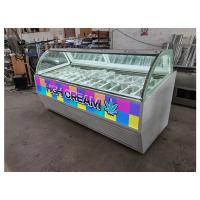 China Commercial Semi Open Ice Cream Refrigerated Display Storage Freezer For Sale for sale