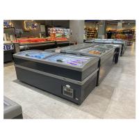 China Commercial Island Freezer Supermarket Refrigeration Popsicles Product Storage Deep Freezer for sale
