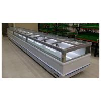 China Supermarket Commercial Horizontal Frozen Food Storage Display Island Freezer Fridge for sale