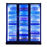 China A Beverage Refrigeration Display Freezer With Multiple Adjustable LED Lights And Three Glass Doors for sale