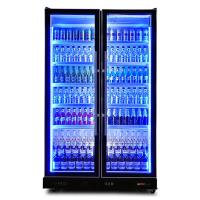 China Two Stylish And High-End Glass Doors With Adjustable Multiple LED Lights For Beverage Refrigeration Freezer for sale