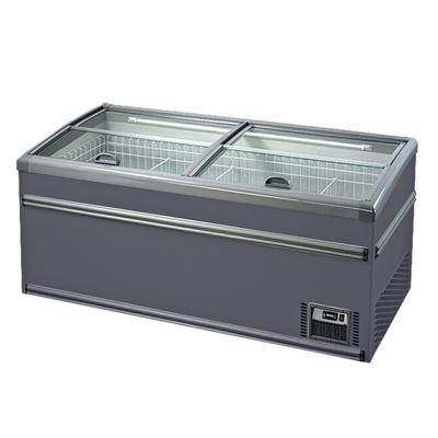 China Storage Type Deep Freezer Commercial Large-Scale Commodity Storage Island Freezer for sale