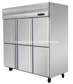 China 0 ~ 10°C - 18°C~ -20°C Commercial Upright Refrigerator One Layer Shelf Inside for sale