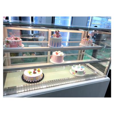 China The Cake Cabinet Three-Layer Shelves Fashionable High-End Cake Refrigeration Display Freezer for sale