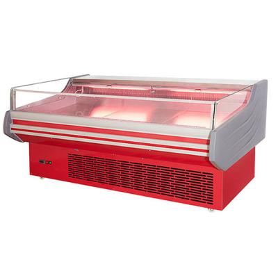 China Stainless Steel Meat Display Freezer with Automatic Defrost and LED Light for Fresh Meat Showcase for sale