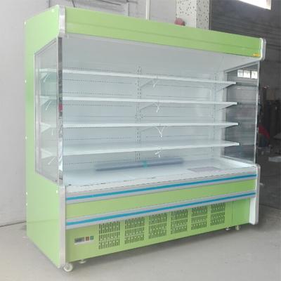 China Five Layer Shelf Fashion Fruit/Vegetable Storage Refrigerated Air Curtain Cabinet Freezer for sale