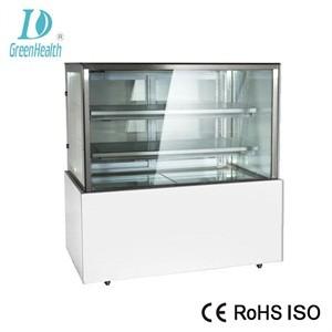 China Refrigerated Cake Display Bakery Display Glass Door Cabinet With Imported Compressor for sale
