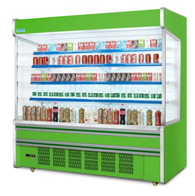 China Copeland R404a Drink Open Display Chiller With 1.5m / 2m / 2.5m Length for sale