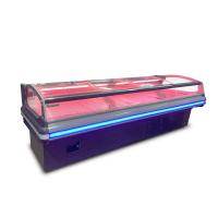 China Stainless Steel Meat Display Freezer with LED Interior Light and Automatic Defrost System for Supermarkets for sale