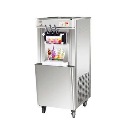 China 22L Capacity 3 Flavor Design Stainless Steel Commercial Ice Cream Machine for Soft Serve for sale