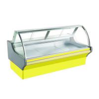 China Commercial Horizontal Flip Top Cooked Food Display Refrigerator with LED Light and Ventilator Cooling in Stainless Steel Construction for sale
