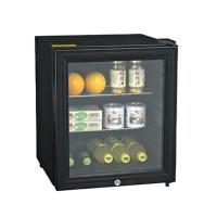 China 90L Capacity Mini Display Fridge with Double Insulating Sliding Glass Door and Mechanical Temperature Control for sale