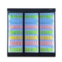 China Fan Cooling Commercial Beverage Cooler with 5 Shelves and Digital Controller for Supermarket Display for sale