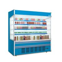 China Commercial Open Type Display Freezer with 5 Layer Shelf Built In Compressor and Stainless Steel Construction for sale