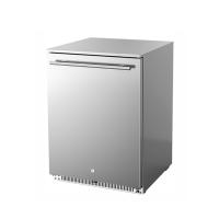 China 150L Capacity Outdoor Beverage Refrigerator with Stainless Steel Solid Door and ETL Certification for sale