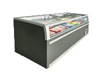 China -18~-22 Degree Supermarket Island Freezer For Meat And Fish with transparent glass top for sale