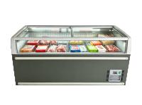 China -18~-22 Degree Supermarket Island Freezer For Meat And Fish with transparent glass top for sale