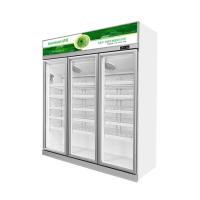 China GreenHealth LG-1000W 3-Door Commercial Soft-Drinks Fridge, Top-Mount Unit, 0–10°C for sale