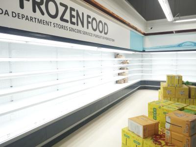 China Refrigeration Multi - Deck Open Chiller Supermarket Showcase Dimensions 1000*2000 Mm for sale