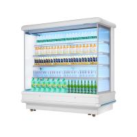 China Drinks / Vegetable Multideck Open Chiller With 4 Layers Shelf European Design for sale