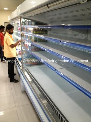 China Commercial Beverange Multideck Open Chiller Energy Efficiency For Market for sale