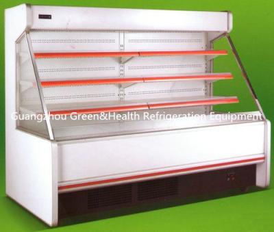 China Stainless Steel Red Multideck Open Chiller 4 Layers 3000mm For Shop for sale