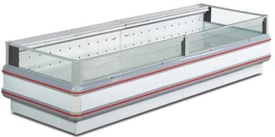 China Supermarket Double Island Freezer 1500W 90mm Thick With Glass Covers for sale