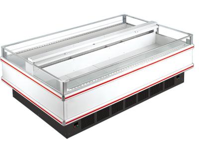 China Red Supermarket Island Commercial Freezer for sale