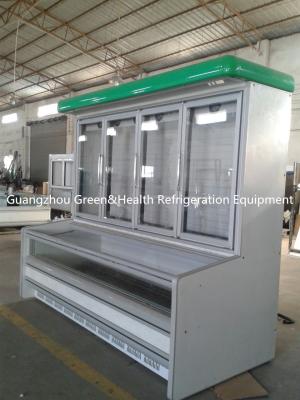 China Supermarket Combination Display Freezer Showcas High - Density for sale