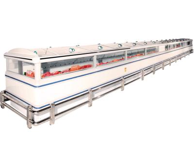 China Horizontal Low Temperature Supermarket Island Freezer For Resturant for sale