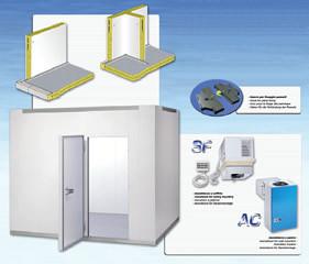 China Portable Cold Storage Room Frozen Food With Integration Refrigerating Unit for sale