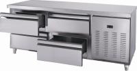 China Silver Under Counter Freezer Stainless Steel For Home / Hotel for sale