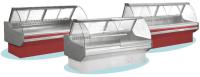 China Open Front Deli Display Refrigerator Red Light For Butcher for sale
