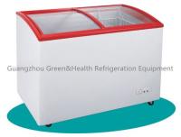 China Supermarket Folding 2 Doors Chest Deep Freezer With LED Display for sale