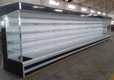 China Large Supermarket Project Freezer With Multideck Showcase / Meat Counter for sale