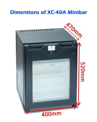 China Single Door Commercial Hotel Mini Bar Refrigerator Electric For Home for sale