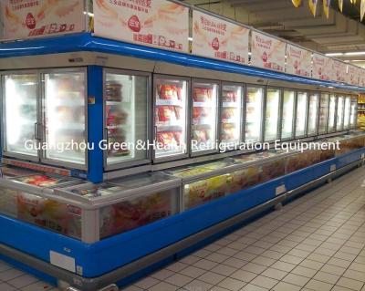 China 1500L Drinks Chiller Retrofit , Curved Glass Combination Freezer With CE for sale
