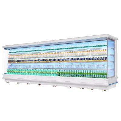 China Front Multideck Open Display Chiller For Fruit And Vegetable Energy Saving for sale