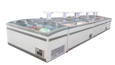 China Static Cooling Commercial Display Freezer , Glass Door Ice Cream Display Showcase for sale