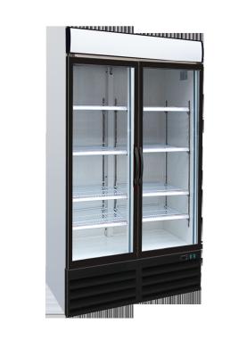China Commercial Upright Vertical Drink Beverage Display Fridge With 400 / 800L for sale