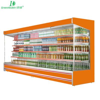 China Fan Cooling Vegetable Fruit Multideck Open Chiller For Supermarket 220V 50HZ for sale