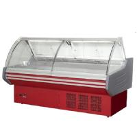 China Food Meat Deli Display Open Chiller Refrigerator Build In System For Hypermarket for sale