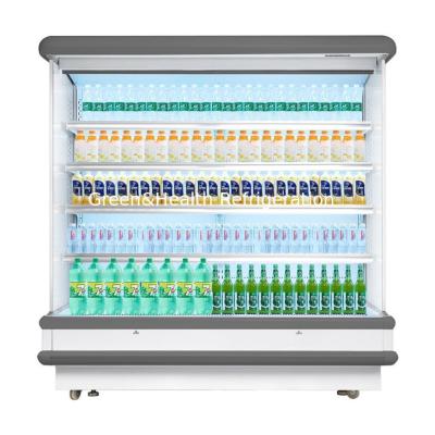 China 2m Supermarket Fruits Showcase Multideck Open Chiller With Copeland Compressor for sale