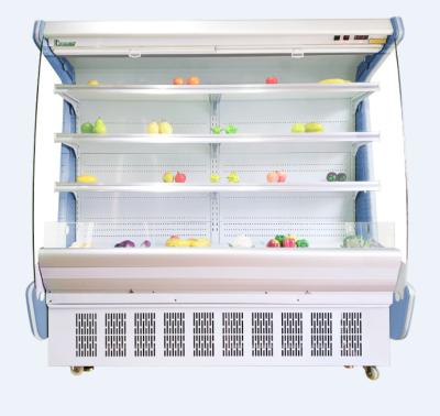 China Supermarket Open Fruit Display Vegetable Chiller for sale